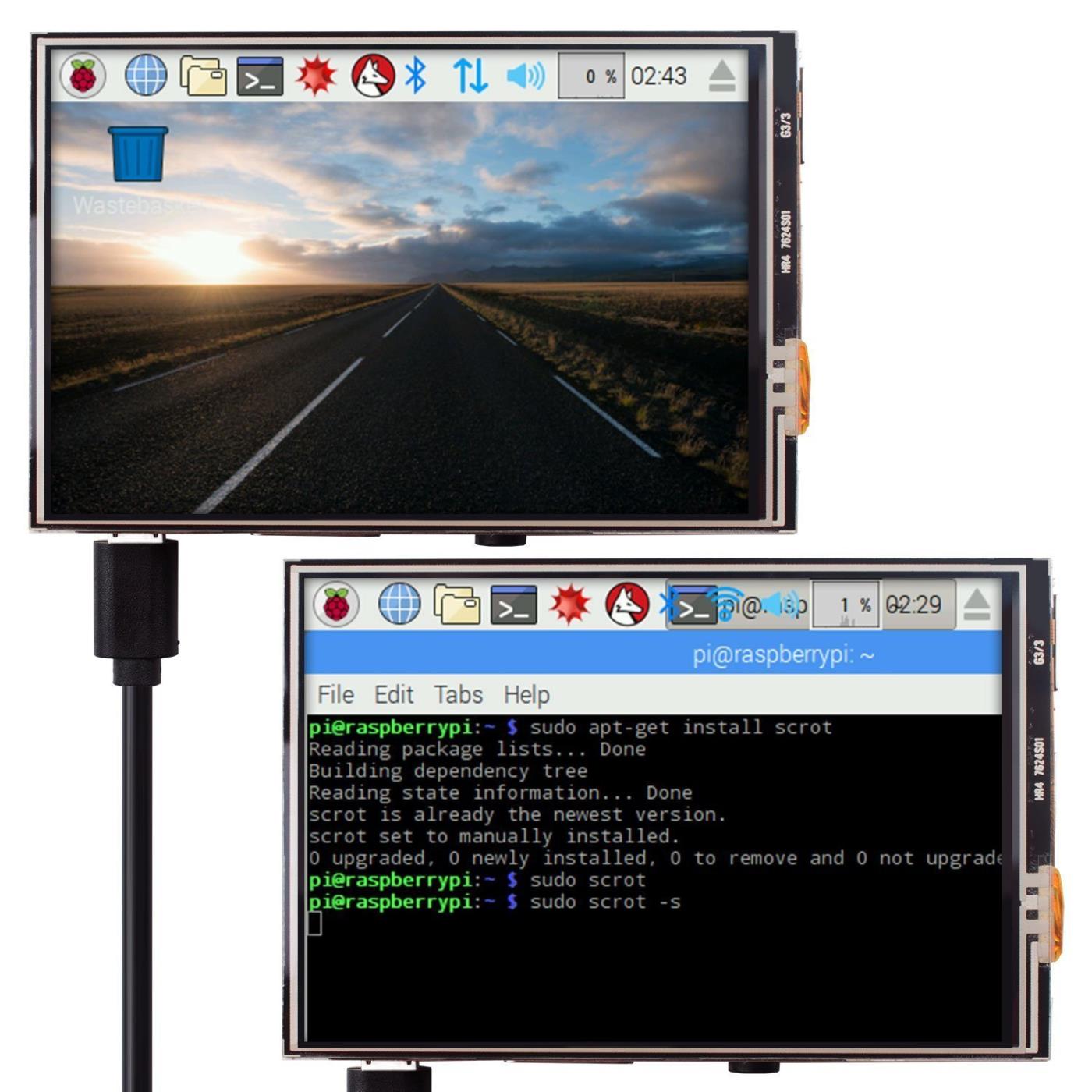 3.5 Inch Touch Display 480x320 Pixels with SPI Interface and Touch Pen ...