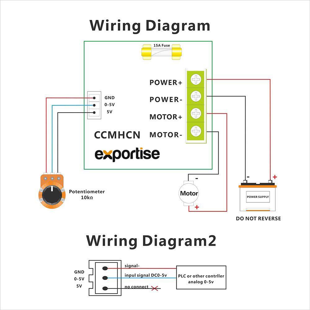 CCMHCN PWM Green DC Motor Speed Controller Green 6-90V 10A