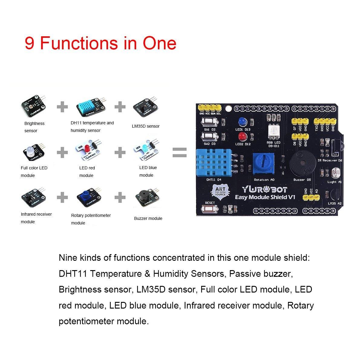 Multifunction Expansion Board DHT11 LM35 Temperature Humidity For ...