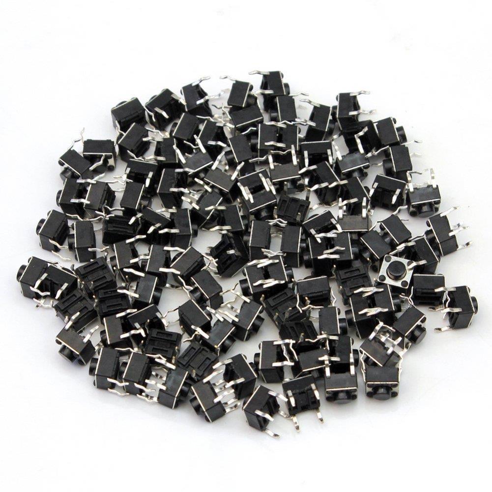 6x6x5mm Tactile Switch Panel PCB Mount Momentary TACT Switch Push ... 6x6x5mm Tactile Switch Panel PCB Mount Momentary TACT Switch Push ...