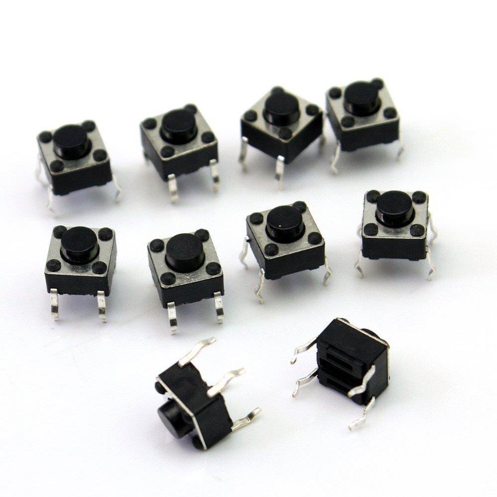 6x6x5mm Tactile Switch Panel PCB Mount Momentary TACT Switch Push ... 6x6x5mm Tactile Switch Panel PCB Mount Momentary TACT Switch Push ...