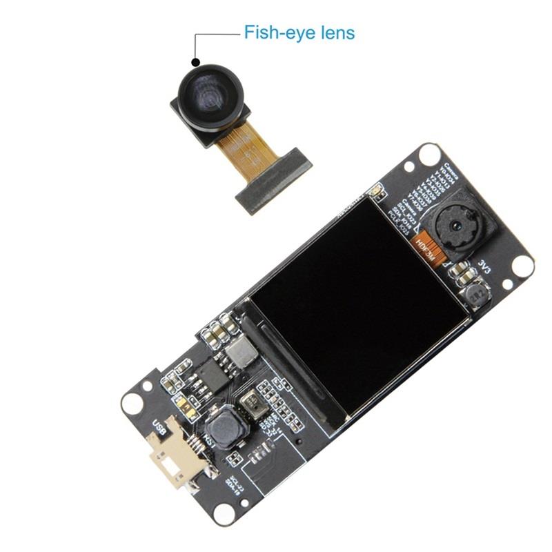TTGO T-Camera Plus ESP32-DOWDQ6 8MB SPRAM Camera Module OV2640 1.3 Inch ...