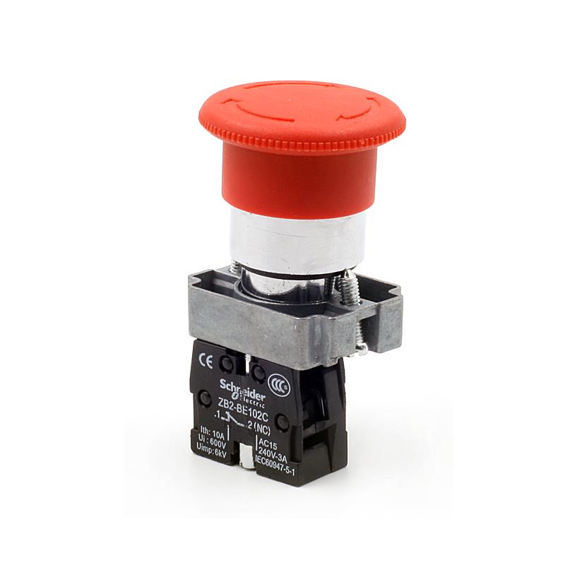 ZB2-BE102C Emergency Stop Latching Red Sign Push Button Switch NC SPST ... ZB2-BE102C Emergency Stop Latching Red Sign Push Button Switch NC SPST ...