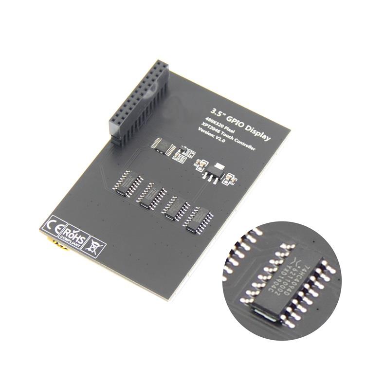 3.5 inch GPIO display with Touch Panel Support 125MHz SPI Input for ...