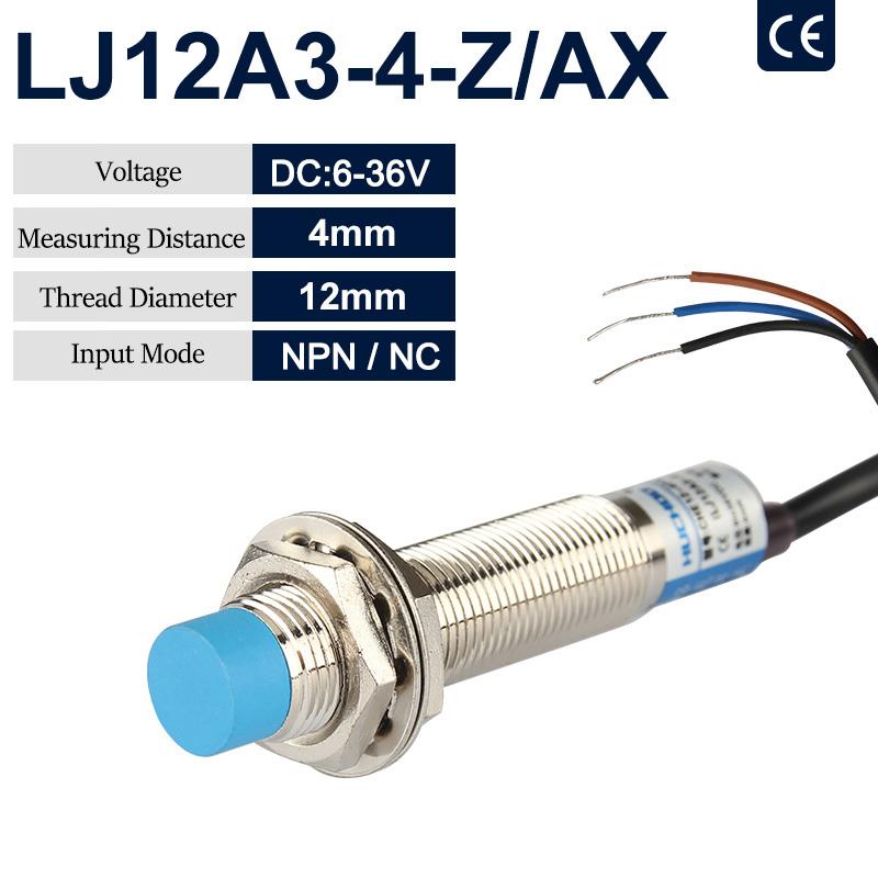 LJ12A3-4-Z/AX M12 3-Wire NPN(NC) DC 6-36V 300mA 8mm Tubular Inductive ... LJ12A3-4-Z/AX M12 3-Wire NPN(NC) DC 6-36V 300mA 8mm Tubular Inductive ...